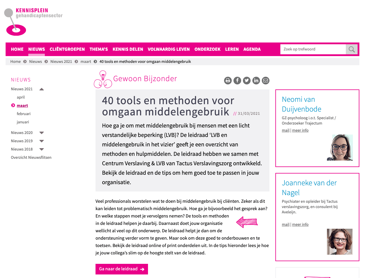 Hoe ga je om met middelengebruik bij mensen met een lichte verstandelijke beperking (LVB ...